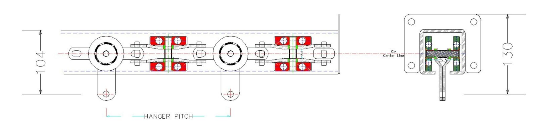 EC7T Closed Chain Conveyor - Industrial Conveyor Private Limited.
